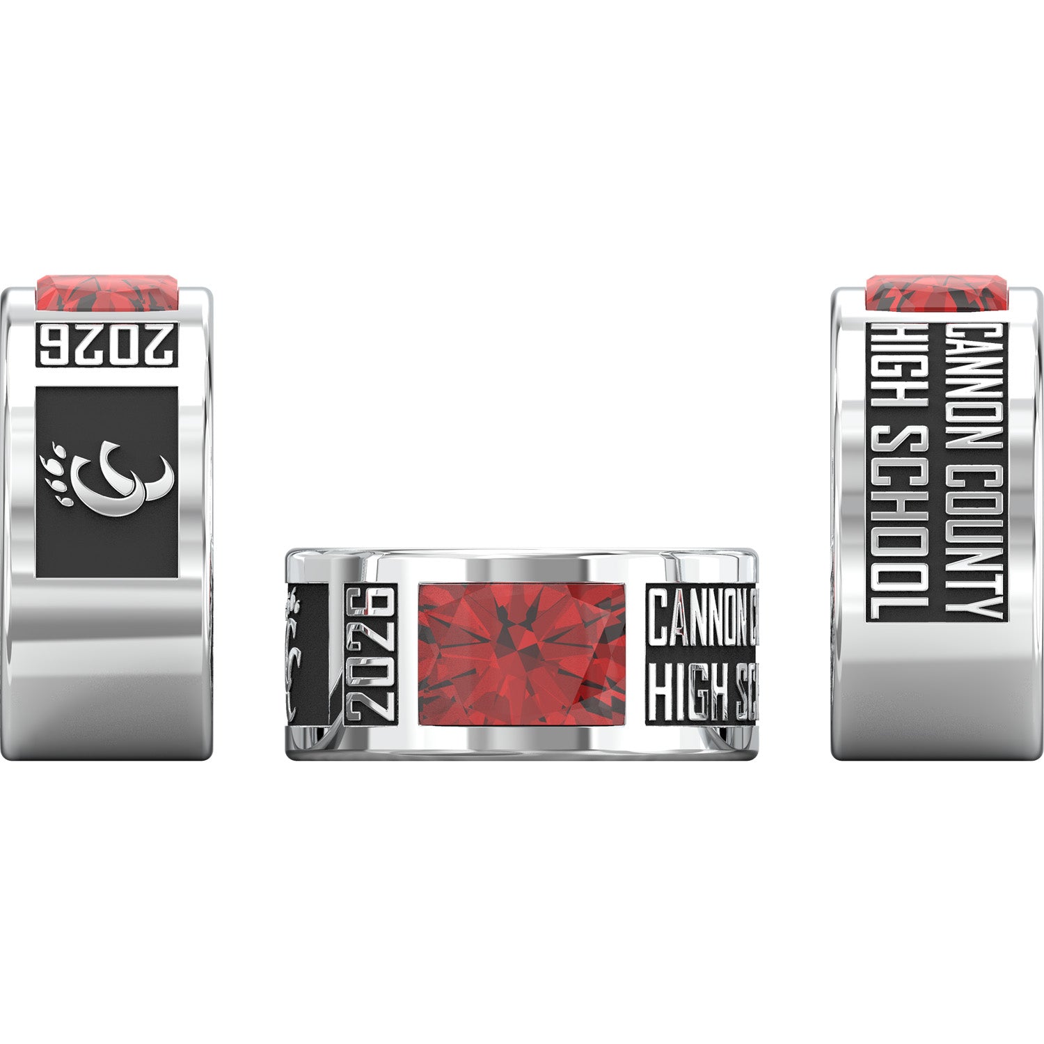Class Ring - Band Style | Cannon Co High School – JHA Company