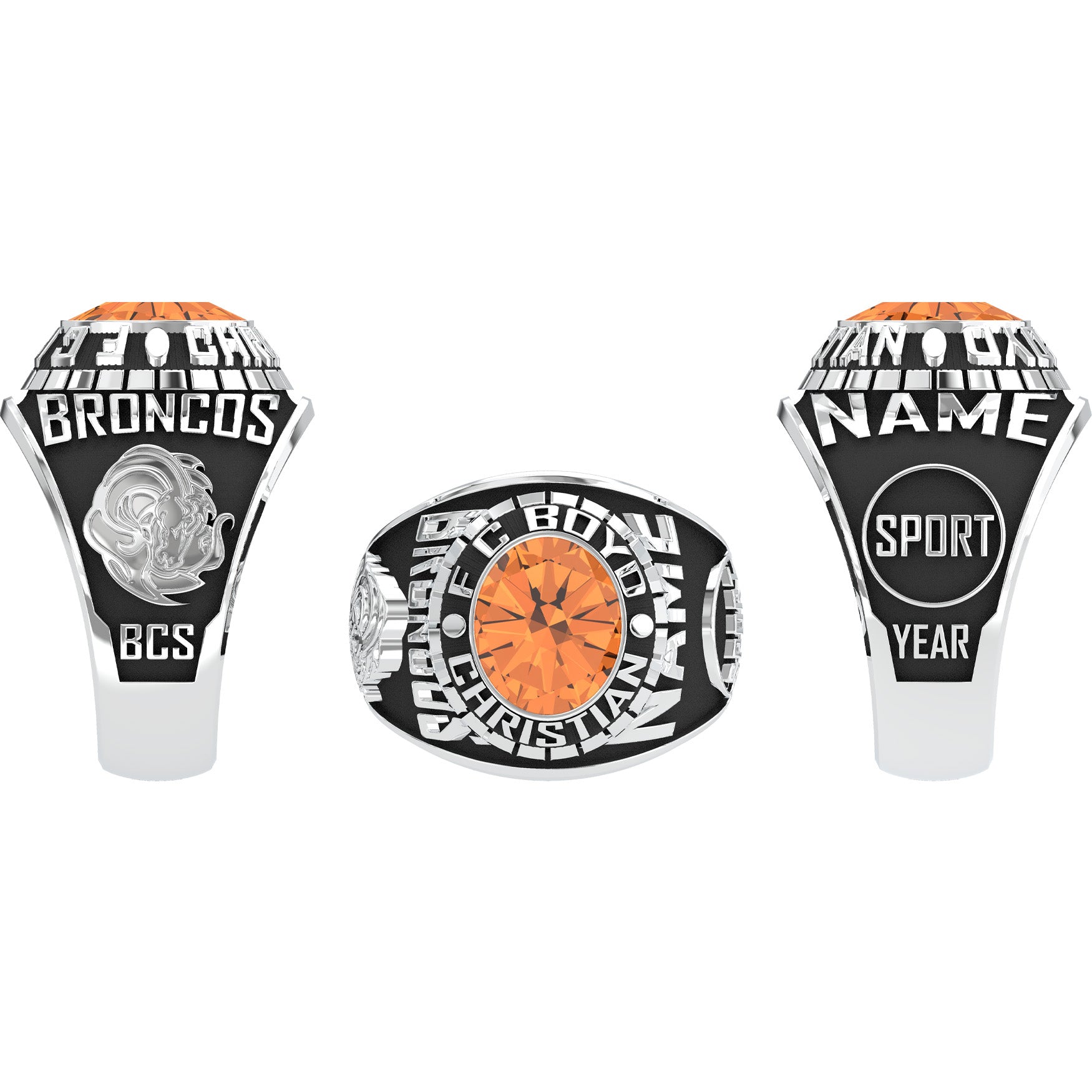 Class Ring - Traditional Style | F. C. Boyd Christian School – JHA Company