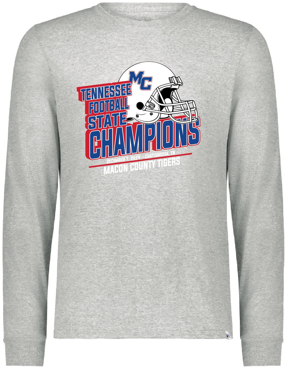 Essential Long Sleeve Tee | Macon County State Football Champions – JHA ...