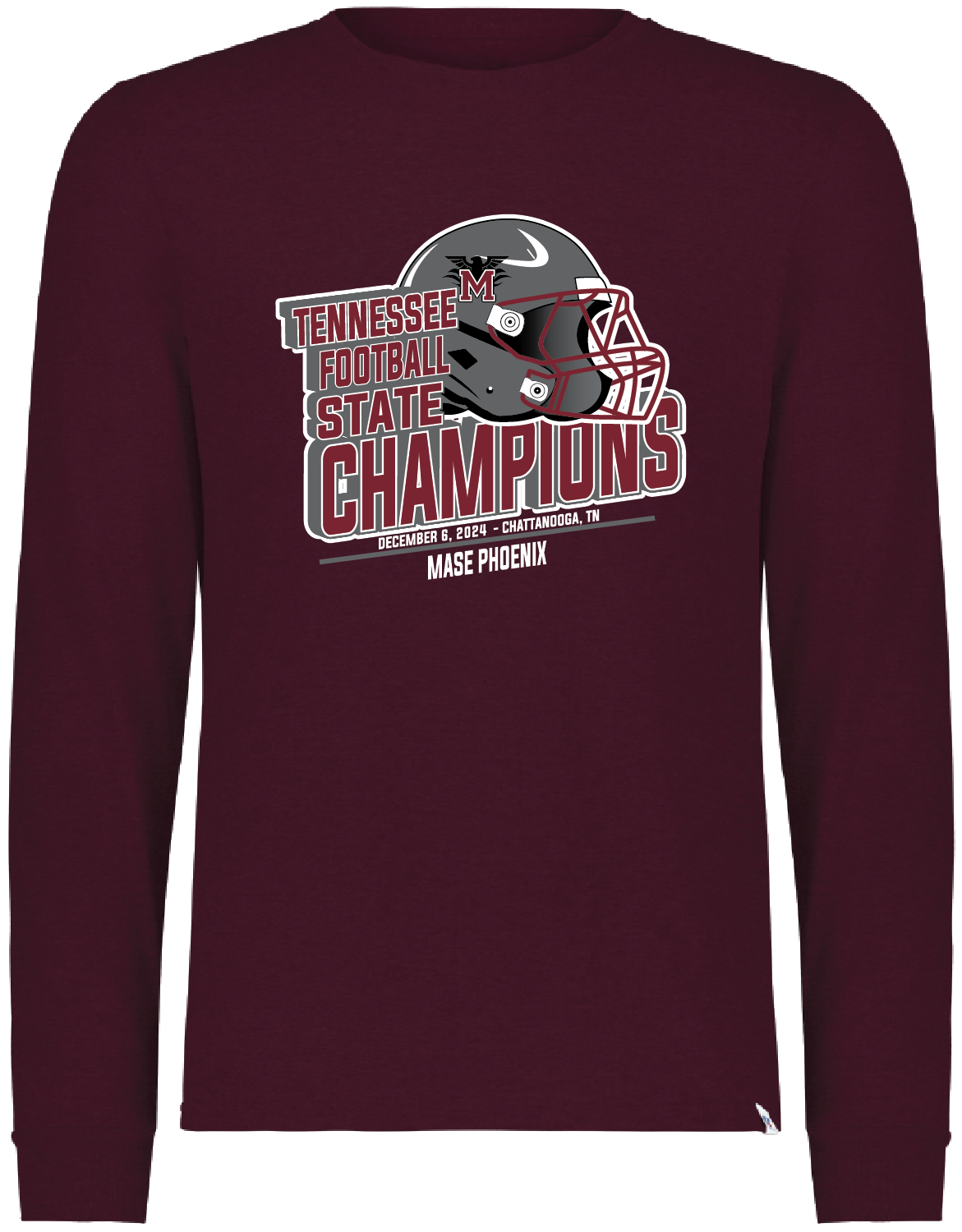 Essential Long Sleeve Tee | MASE State Football Champions – JHA Company ...